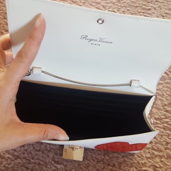Roger Vivier | Bags | Authentic Roger Vivier Love Wallet On A Chain ...
